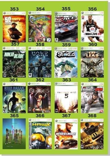 Catálogo Jogos Xbox 360 - 337 à 496 - Fenix GZ - 18 anos no mercado!