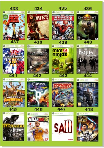 Catálogo Jogos Xbox 360 - 337 à 496 - Fenix GZ - 18 anos no mercado!