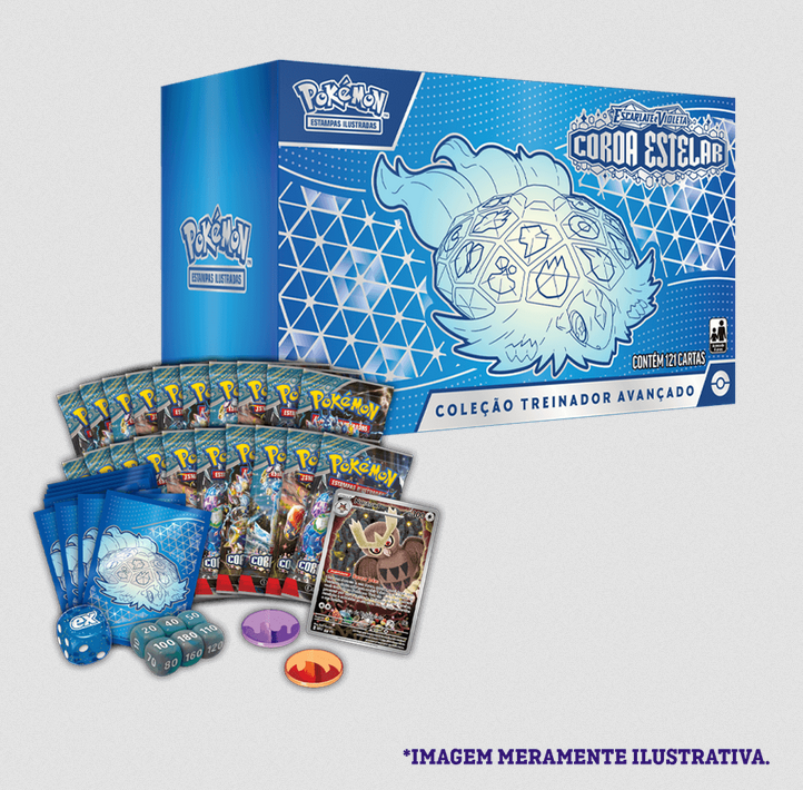 Pokémon TCG, Treinador Avançado Escarlate E Violeta 7 Coroa Estelar ...