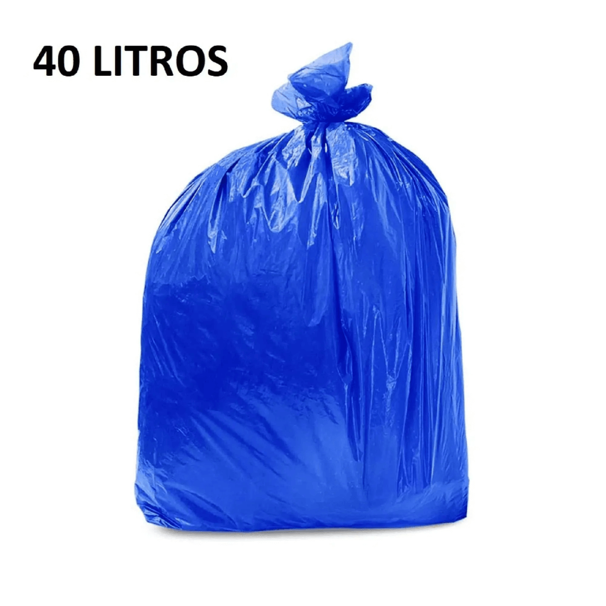 Pacote saco lixo AZUL P7 40l 100un - reforçado - Casa Limpa Produtos de ...