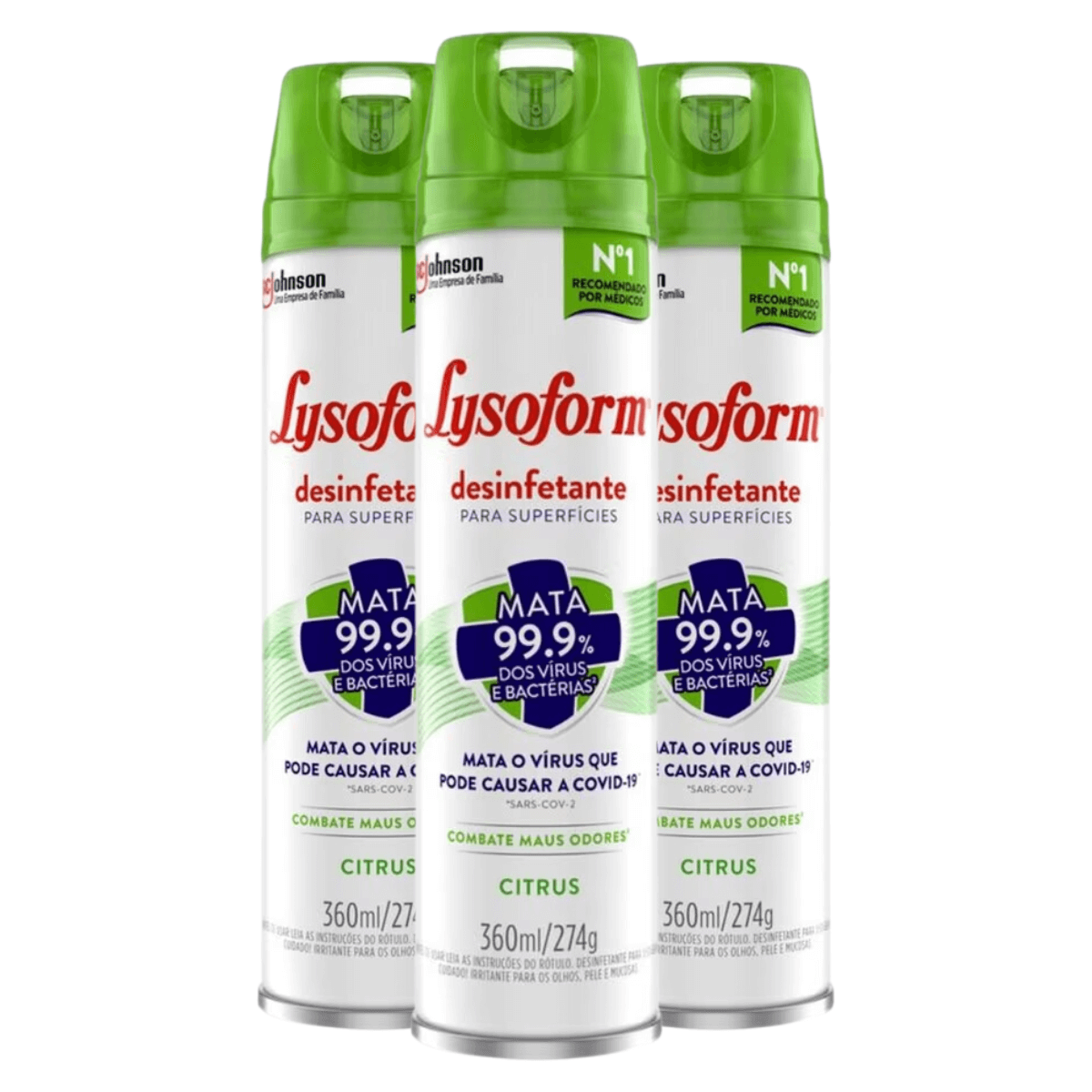 Lysoform Aero Citrus 360ml - Casa Limpa Produtos de Limpeza