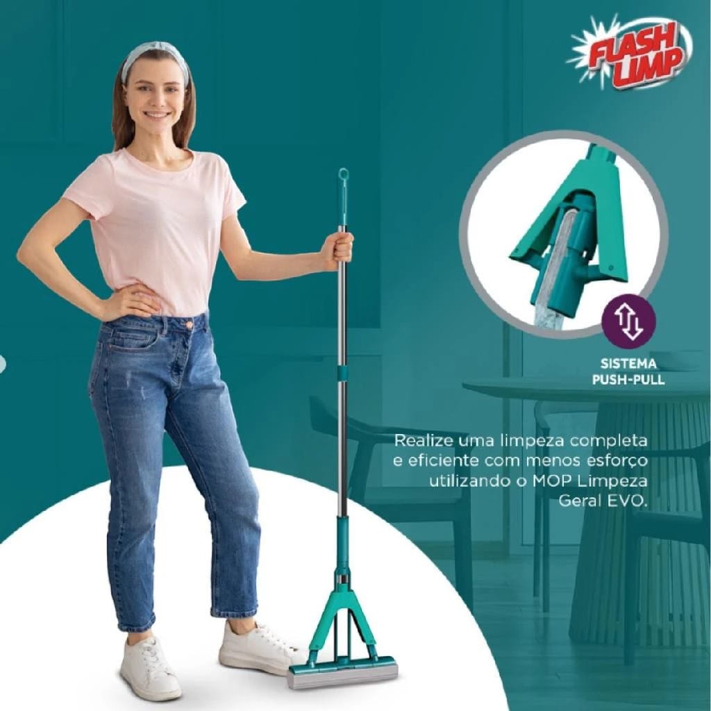 MOP LIMPEZA GERAL EVO - FLASHLIMP - Casa Limpa Produtos de Limpeza