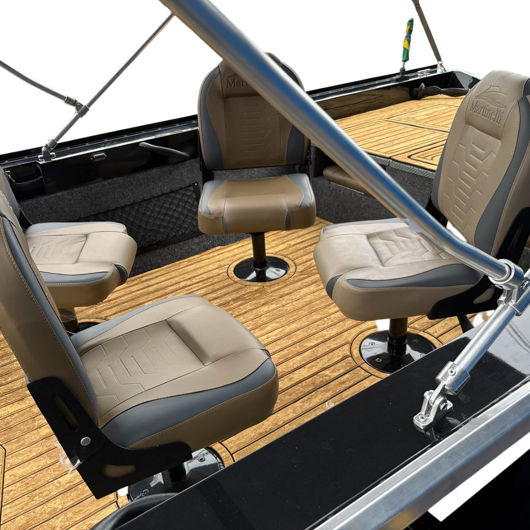 Barco Martinelli Strike 6.0 Freedeck + Yamaha 115 HP 4T Branco Part ...