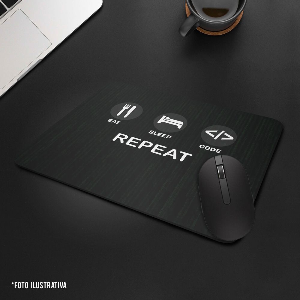 Mouse pad Rotina do Programador - Artgeek - Loja Nerd de Decoração e ...