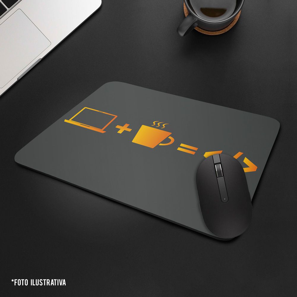 Mouse pad Computador + Café = Código - Artgeek - Loja Nerd de Decoração ...