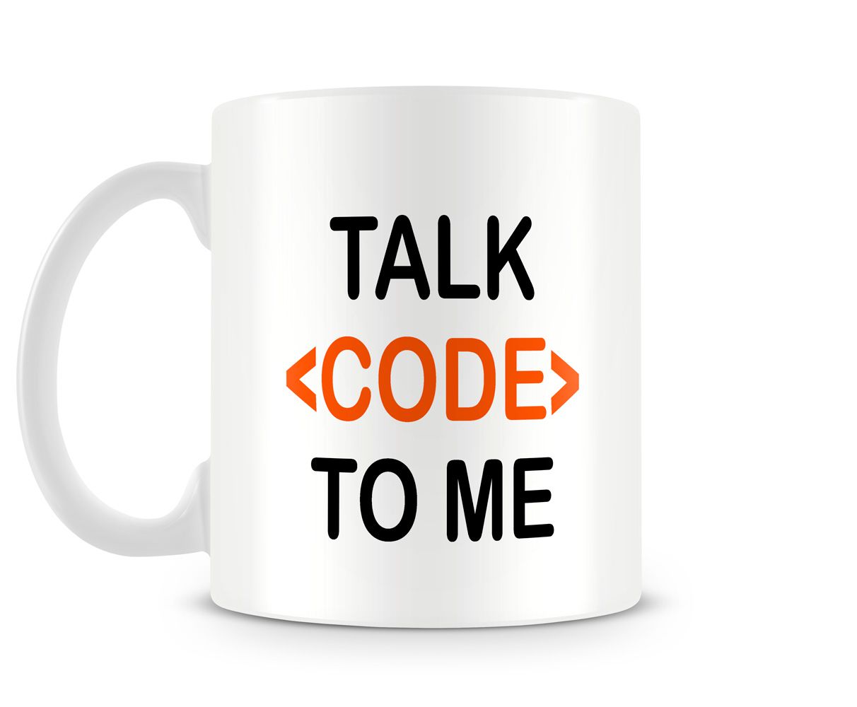 Caneca Talk Code To Me - Artgeek - Loja Nerd de Decoração e Presentes ...