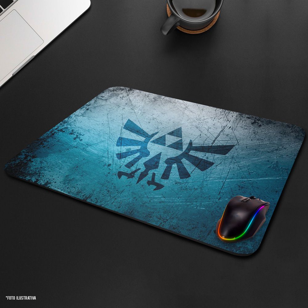 Mouse pad Gamer Zelda Logo Azul - Artgeek - Loja Nerd de Decoração e ...