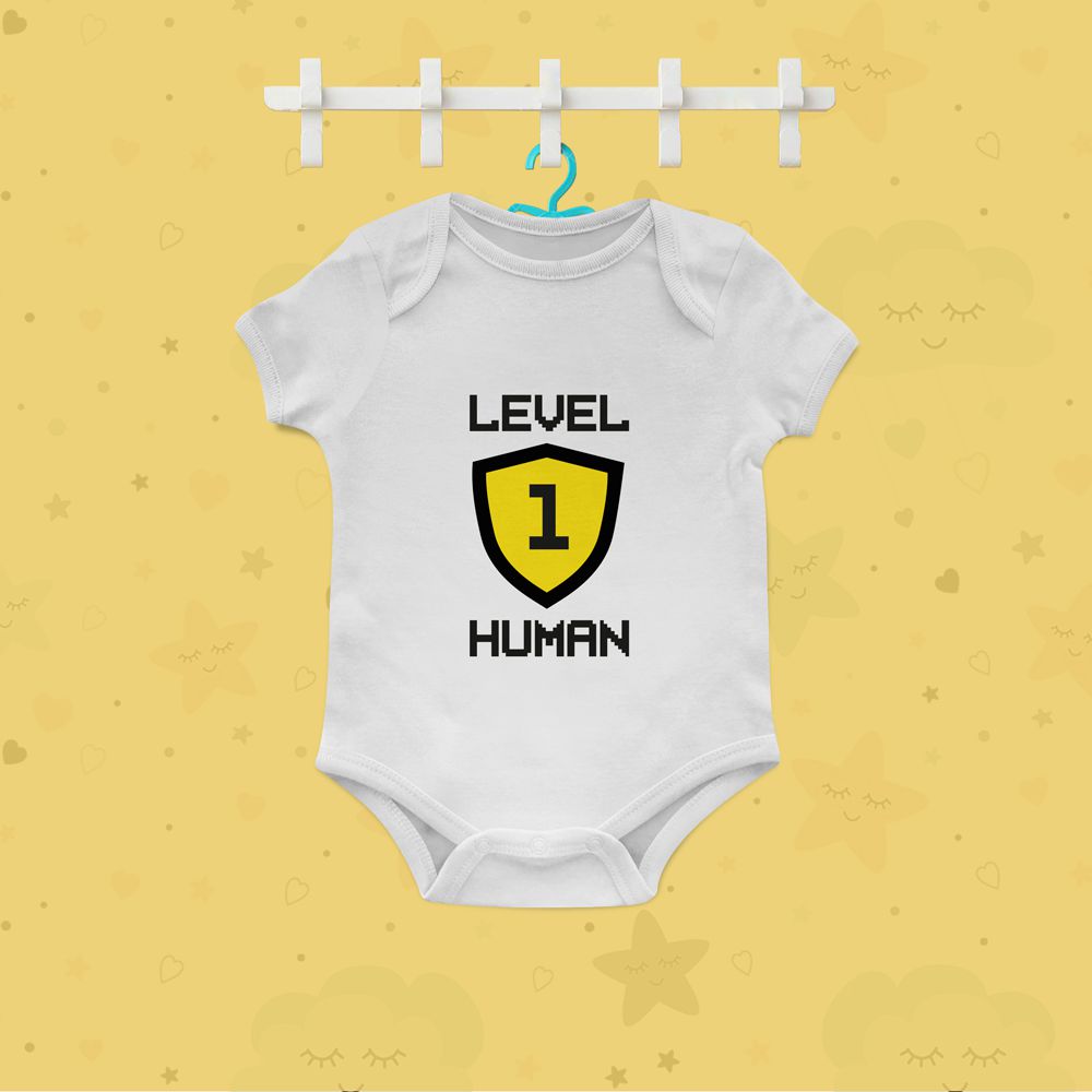 Body Bebê Level one Human - Artgeek - Loja Nerd de Decoração e ...