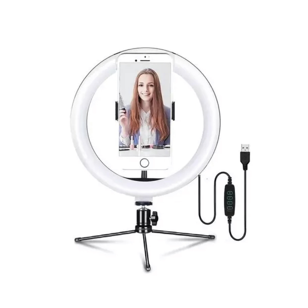 Ring Light Iluminador 8 polegadas com Tripé De Mesa Luz Led - Artgeek ...