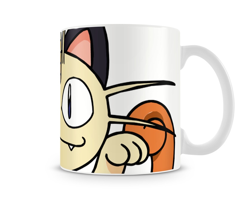 Caneca Pokémon Meowth Face II - Artgeek - Loja Nerd de Decoração e ...