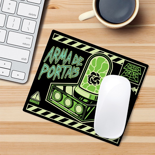 Mouse pad Arma de Portais - Artgeek - Loja Nerd de Decoração e ...