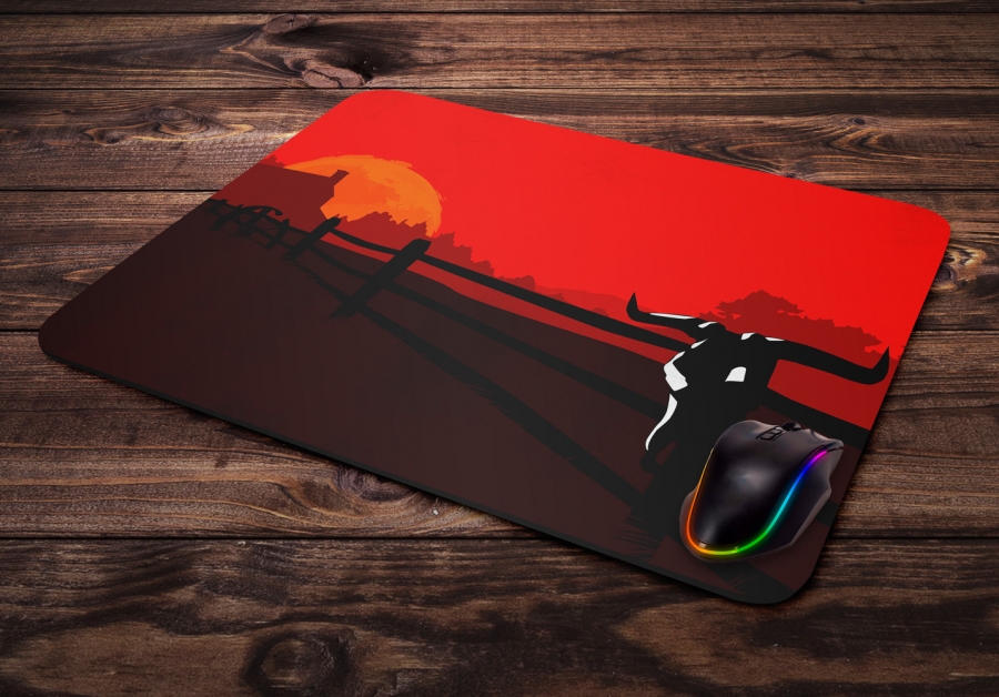 Mouse pad Gamer Red Dead Redemption Minimalista - Artgeek - Loja Nerd ...