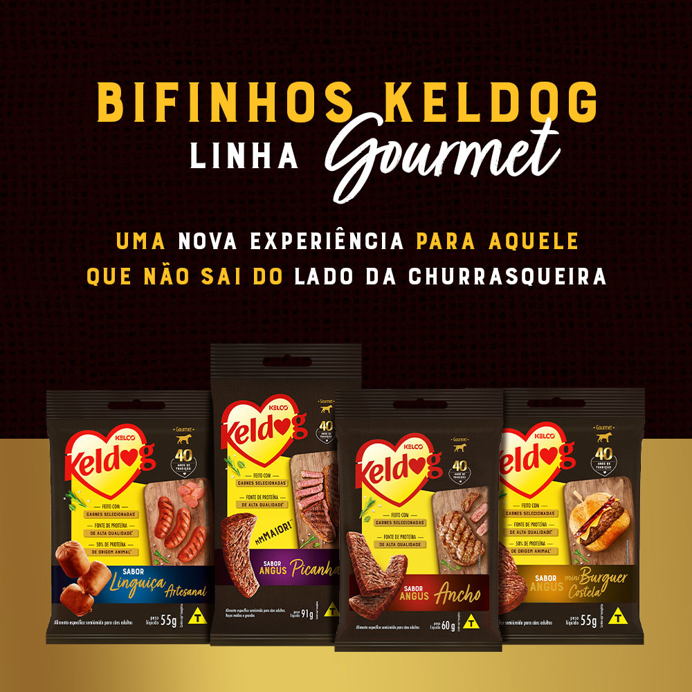 Bifinho Keldog Kelco Gourmet Sabor Picanha Angus para Cães Adultos de ...