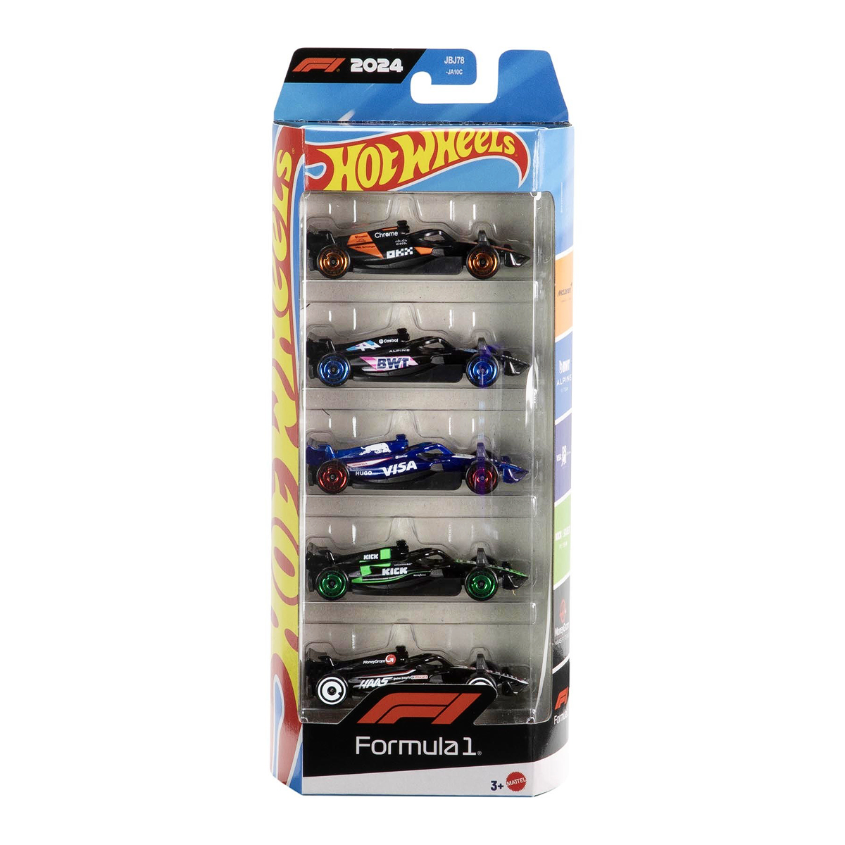 Pack 5 Hot Wheels Formula 1 2024 JGF58 - Paulo da Venda - Miniaturas ...