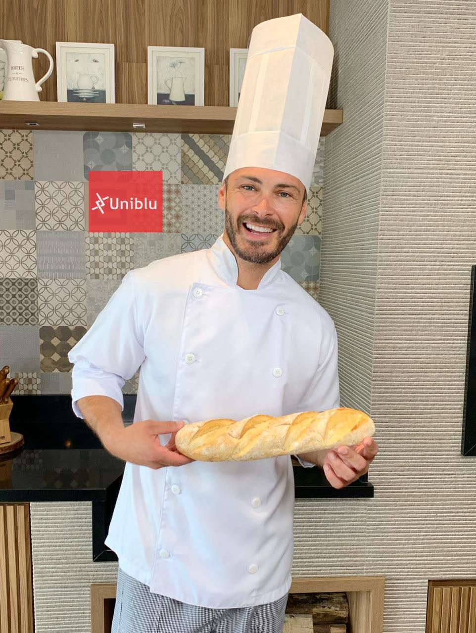 Touca Toque Blanch - Chapéu Cozinheiro Uniblu - www.uniblu.com.br