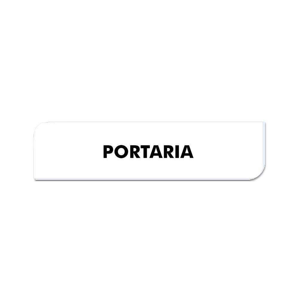 Placa Identificação - Portaria - Acrilico - Shock Visual - E-commerce