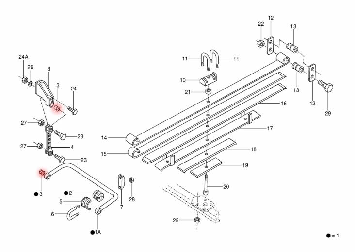 Bucha tirante barra estabilizadora eixo suspensão dianteira Caminhão VW ...