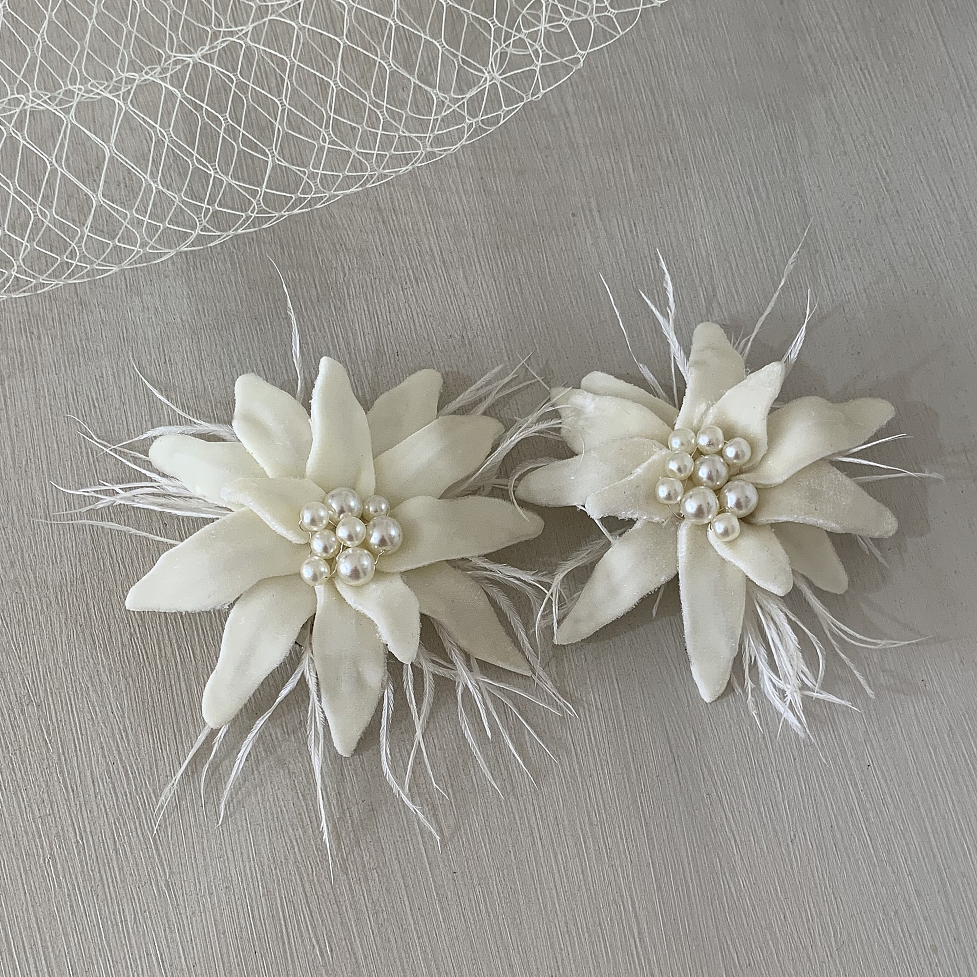 Voillet com flores edelweiss noiva casamento festa - Alessandra Quinaglia