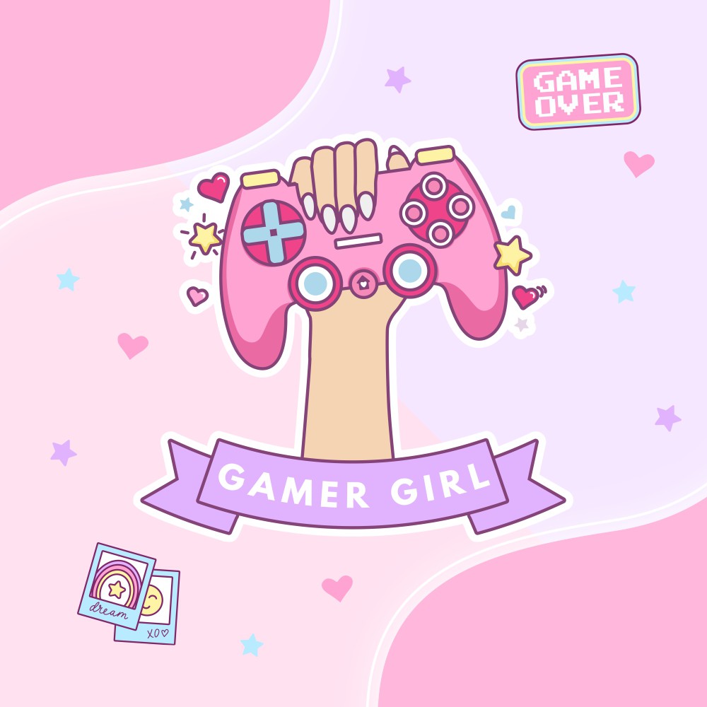 Kit Festa Pronta Painéis e Capas de Cilindro Em Tecido Game Girl ...