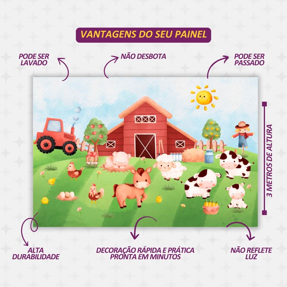 Painel de Festa em Tecido Sublimado Floral Religioso Portal - Sublime ...