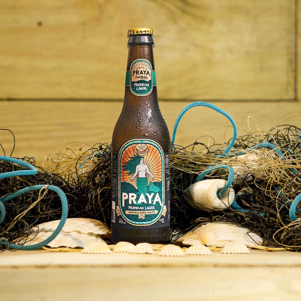Cerveja Praya Puro Malte Long Neck 24und - 355ml - Bebida In Box