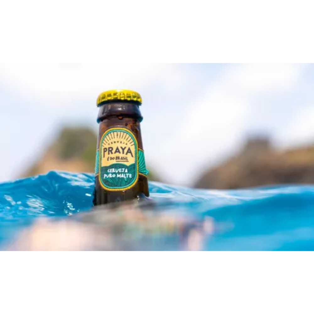 Cerveja Praya Puro Malte Long Neck 24und - 355ml - Bebida In Box