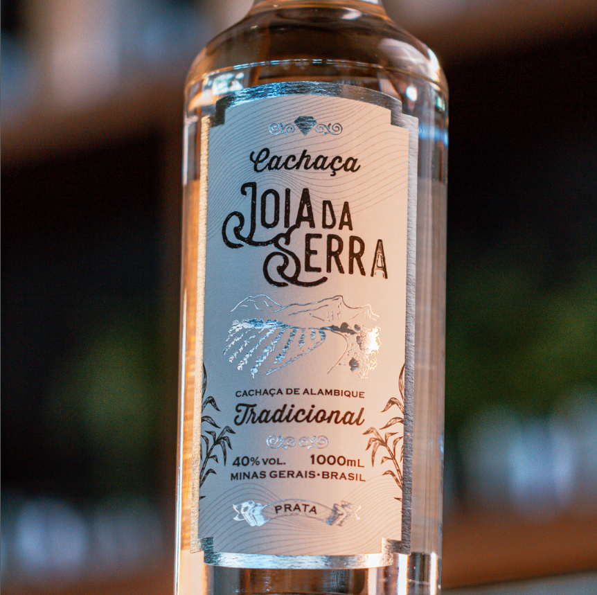 Cachaça Joia da Serra Prata | Tradicional - 1 L - Bebida In Box