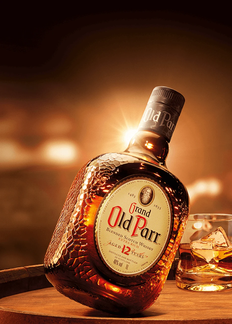 Whisky Old Parr 12 Anos - 1L + Copo De Vidro - Bebida In Box