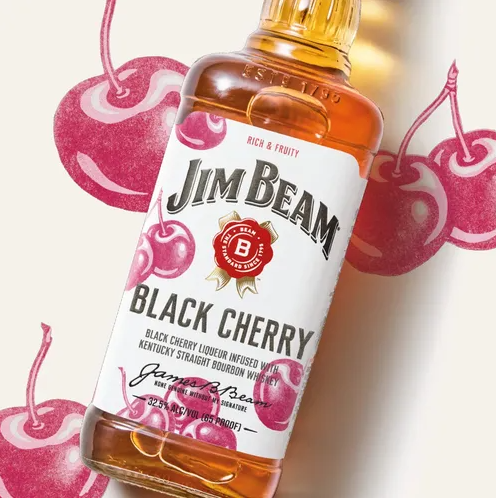 Whisky Jim Beam Black Cherry - 1 litro - Bebida In Box