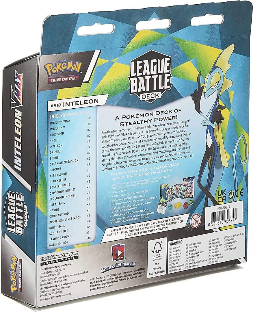 POKÉMON TCG: BOX INTELEON VMAX - MOOVE GAMES