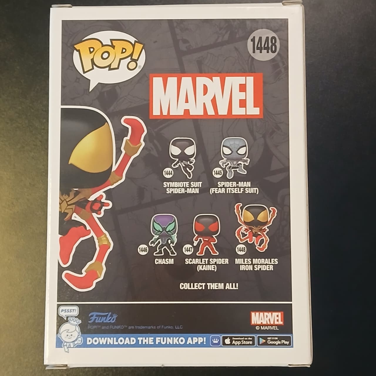 FUNKO POP! MARVEL SPIDER-MAN COMICS: MILES MORALES IRON SPIDER 1448 ...