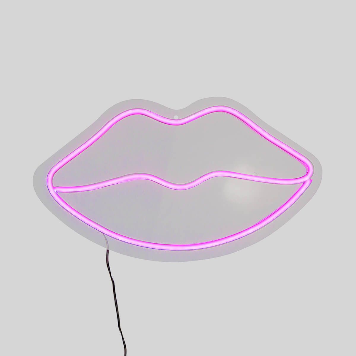 Painel Luminoso Letreiro Criativo BEIJO - Neon LED Roxo - Trybo Design ...