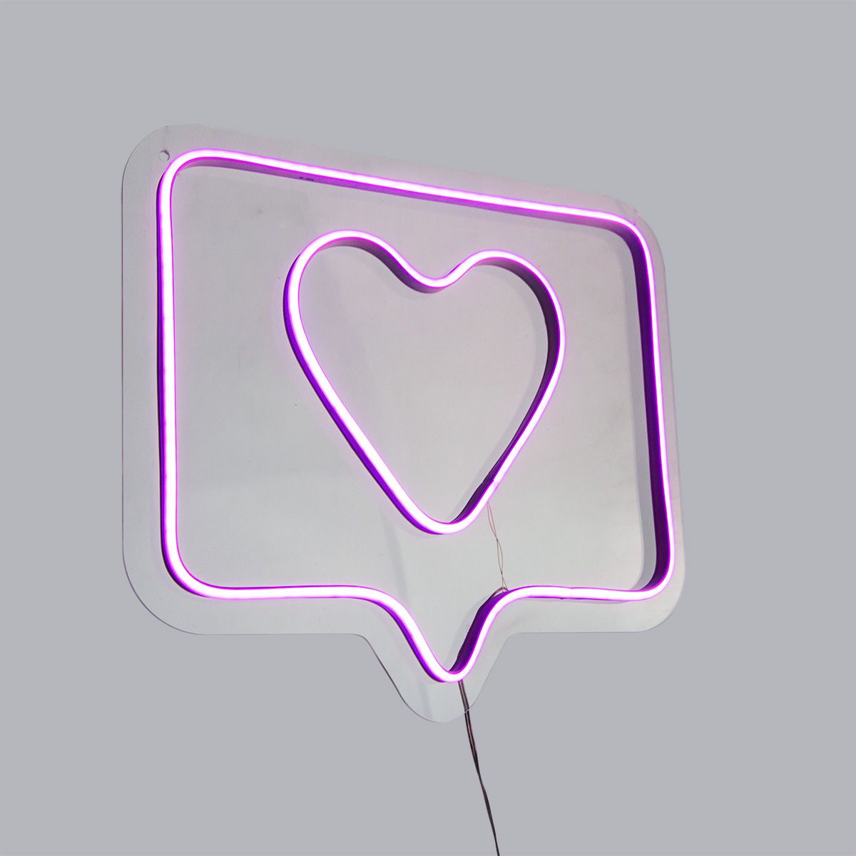 Painel Luminoso Letreiro Criativo INSTA - Neon LED Roxo - Trybo Design ...