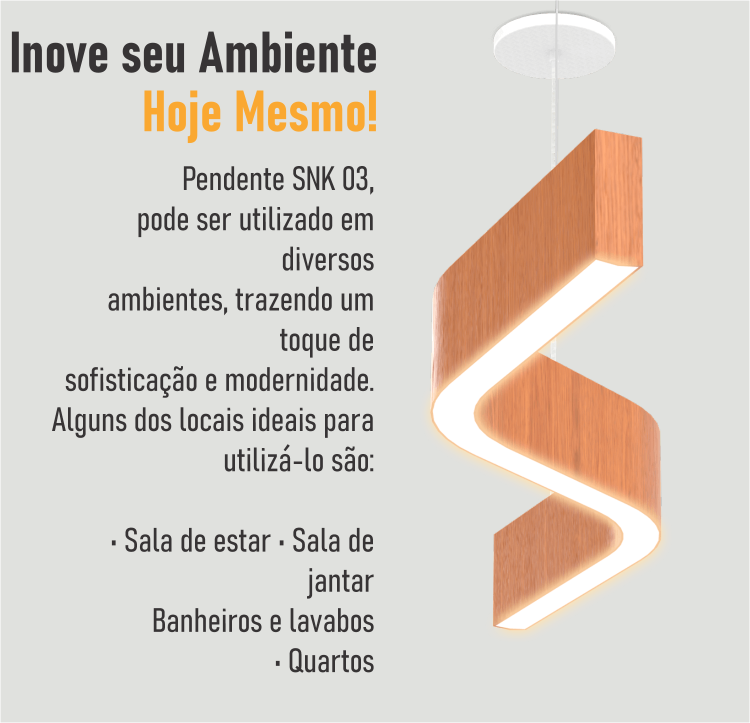 Lustre Madeira Grande Comprido Linear Z Slin 92cm - Trybo Design e ...