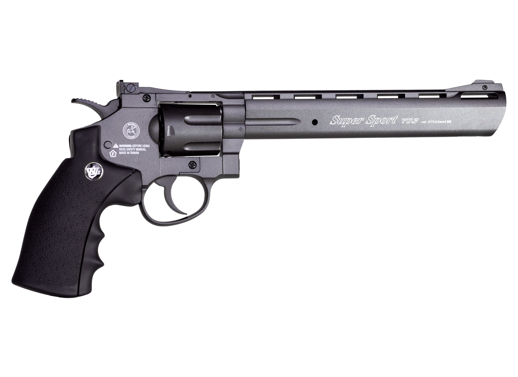 Revolver AirgunRossi Wingun Metal 703B 8Pol C02 Cal. 4,5mm - Try Airsoft