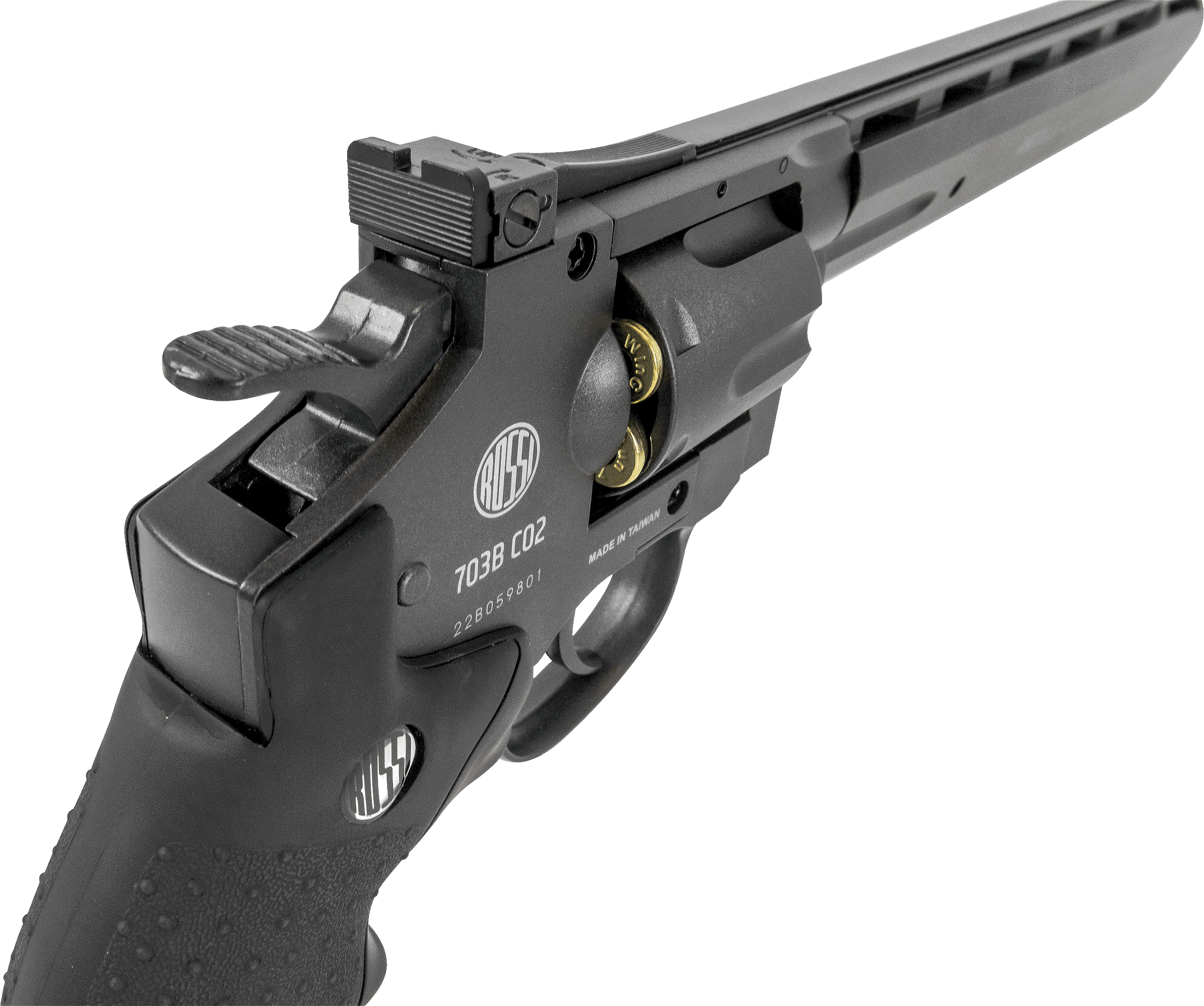 Revólver Rossi Oxidado 8" (703B) CO2 4,5mm - Try Airsoft