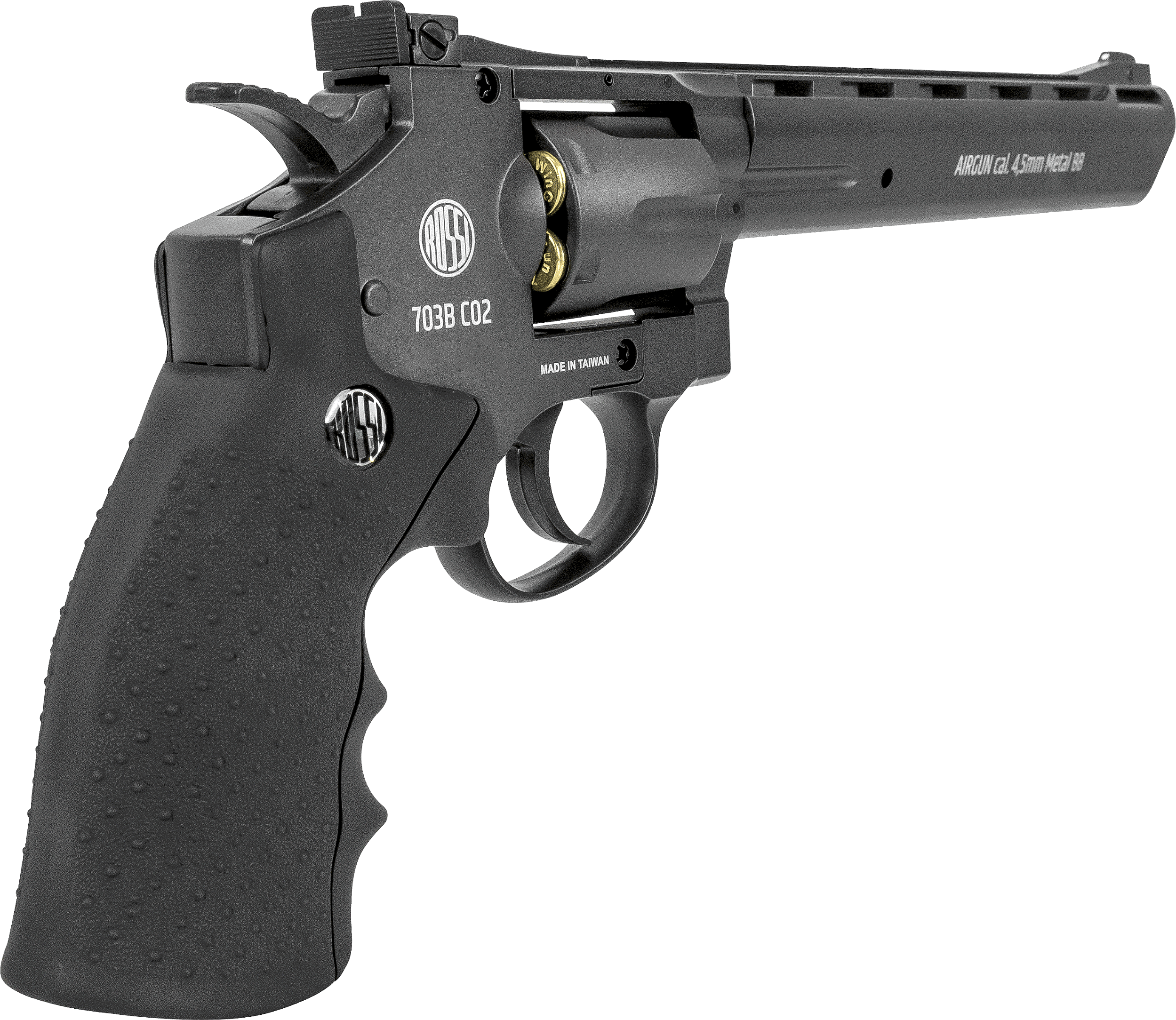 Revólver Rossi Oxidado 8" (703B) CO2 4,5mm - Try Airsoft