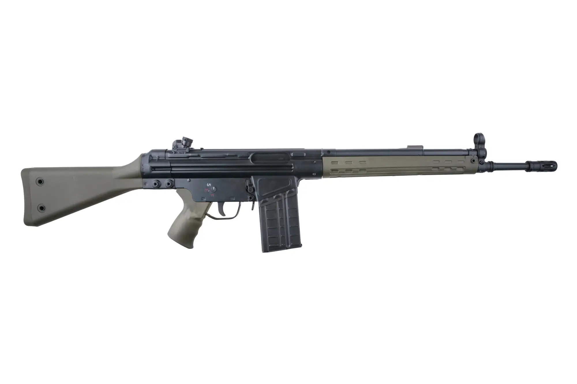Rifle de Airsoft AEG G3 - LCT LC-3A3-S corpo em aço e polimero real ...