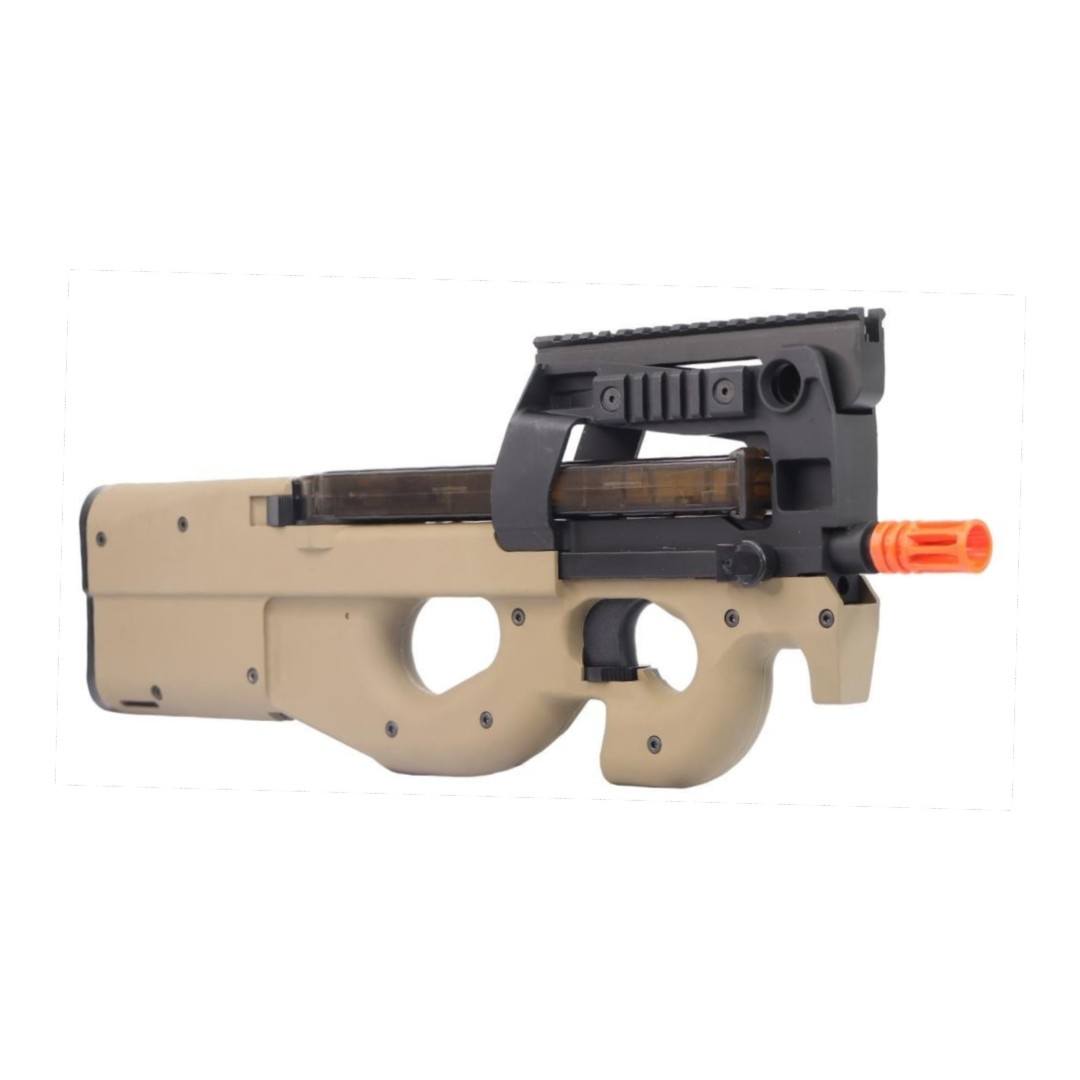 Rifle de Airsoft AEG P90 PDW Desert - KingArms - Try Airsoft