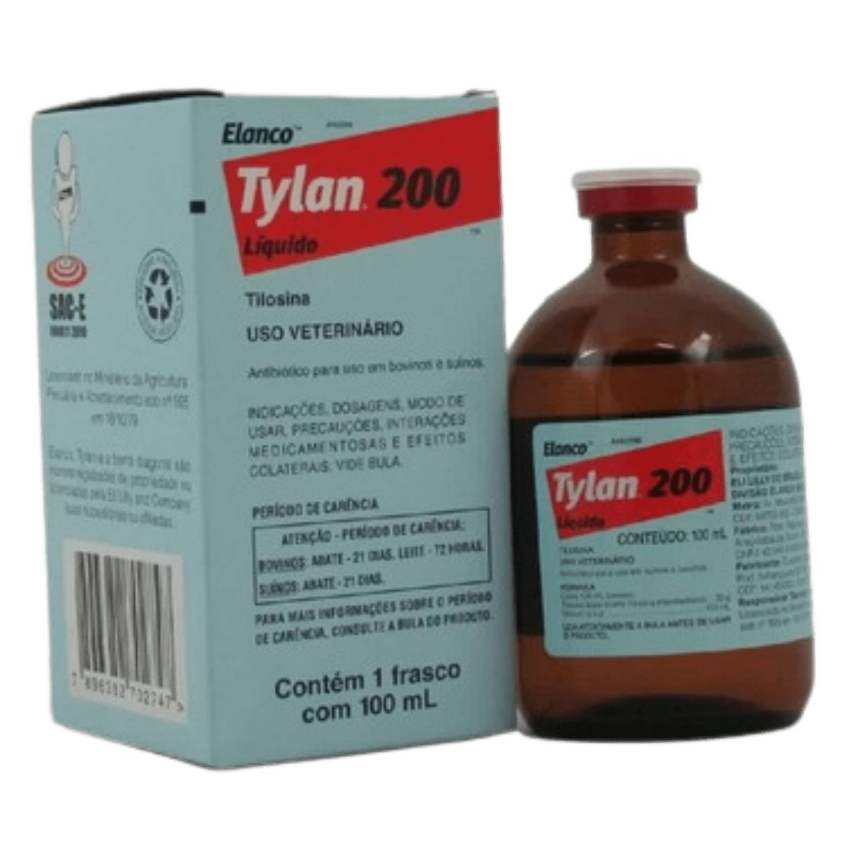 Tylan 200 Líquido - 50ml e 100ml - Injetável - Comercial Penna Firme ...