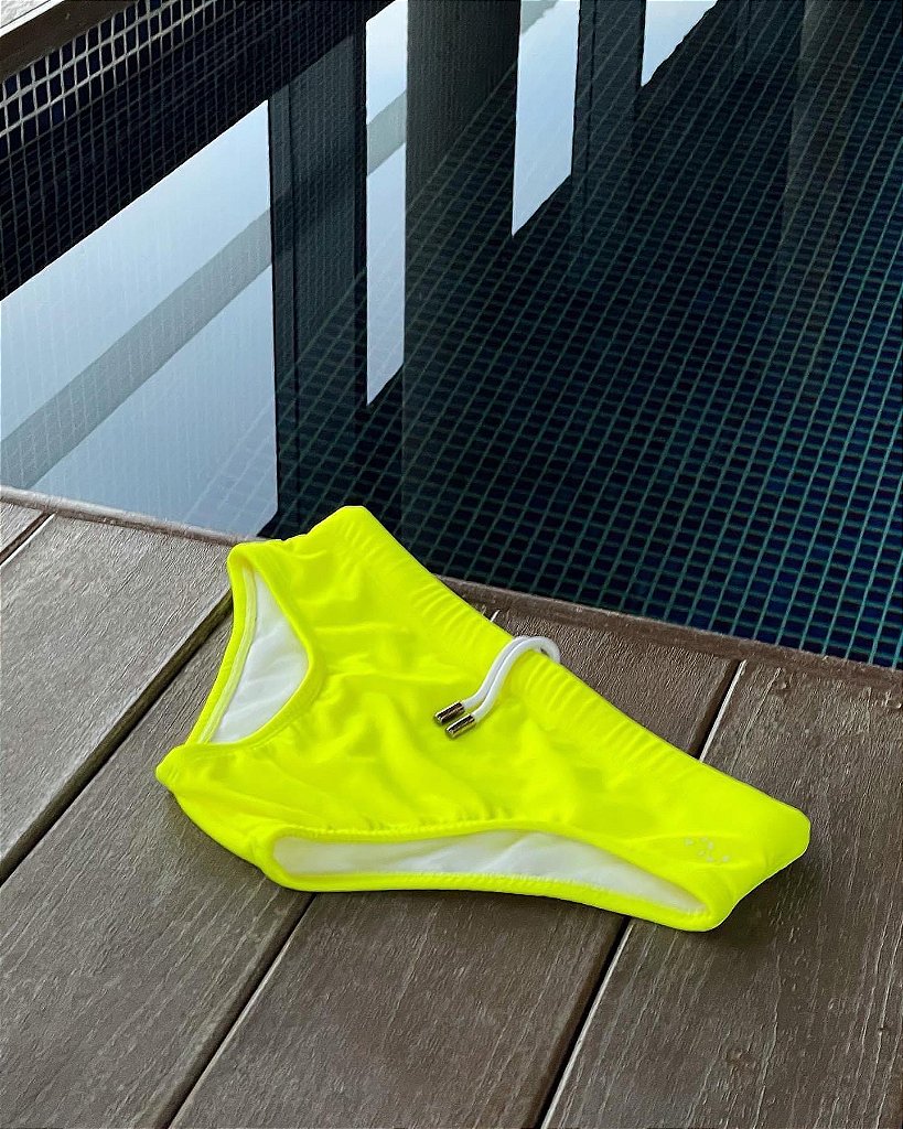 Sunga VM Slim Lisa Amarela Neon - VM Wear