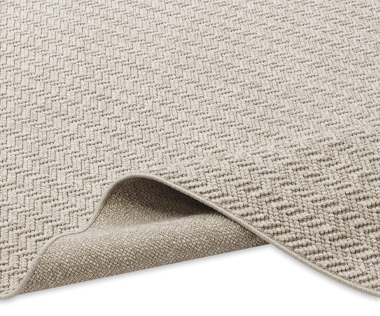 Amostra Tapete Goya Chevron Bege - Via Star Amostras