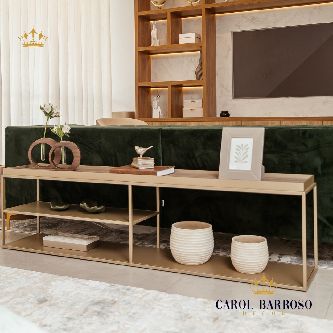 Sofá Table Mali 188X35X50CM R-Wood/ Champ - Carol Barroso Decor ...