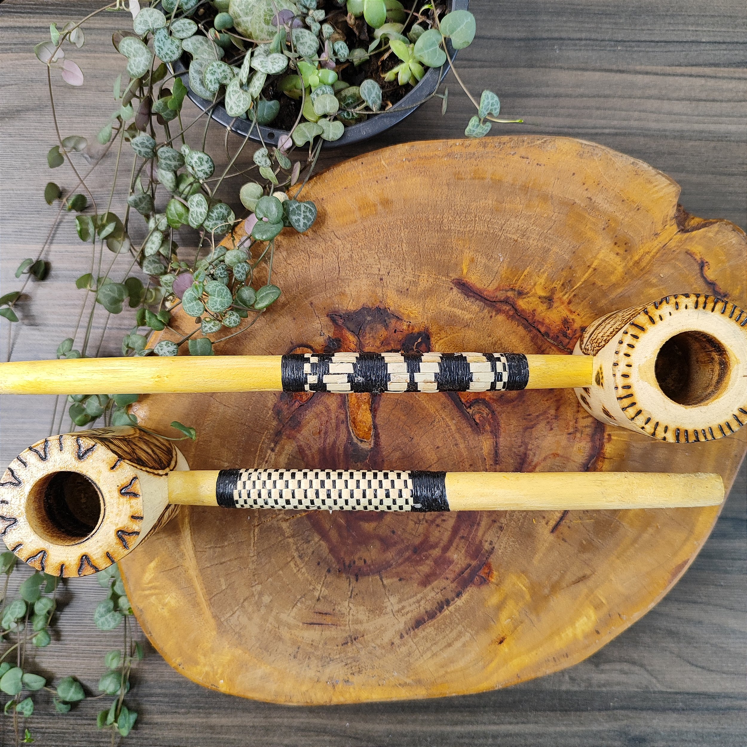 Cachimbo Xamânico Lobos - Instrumentos Nativos