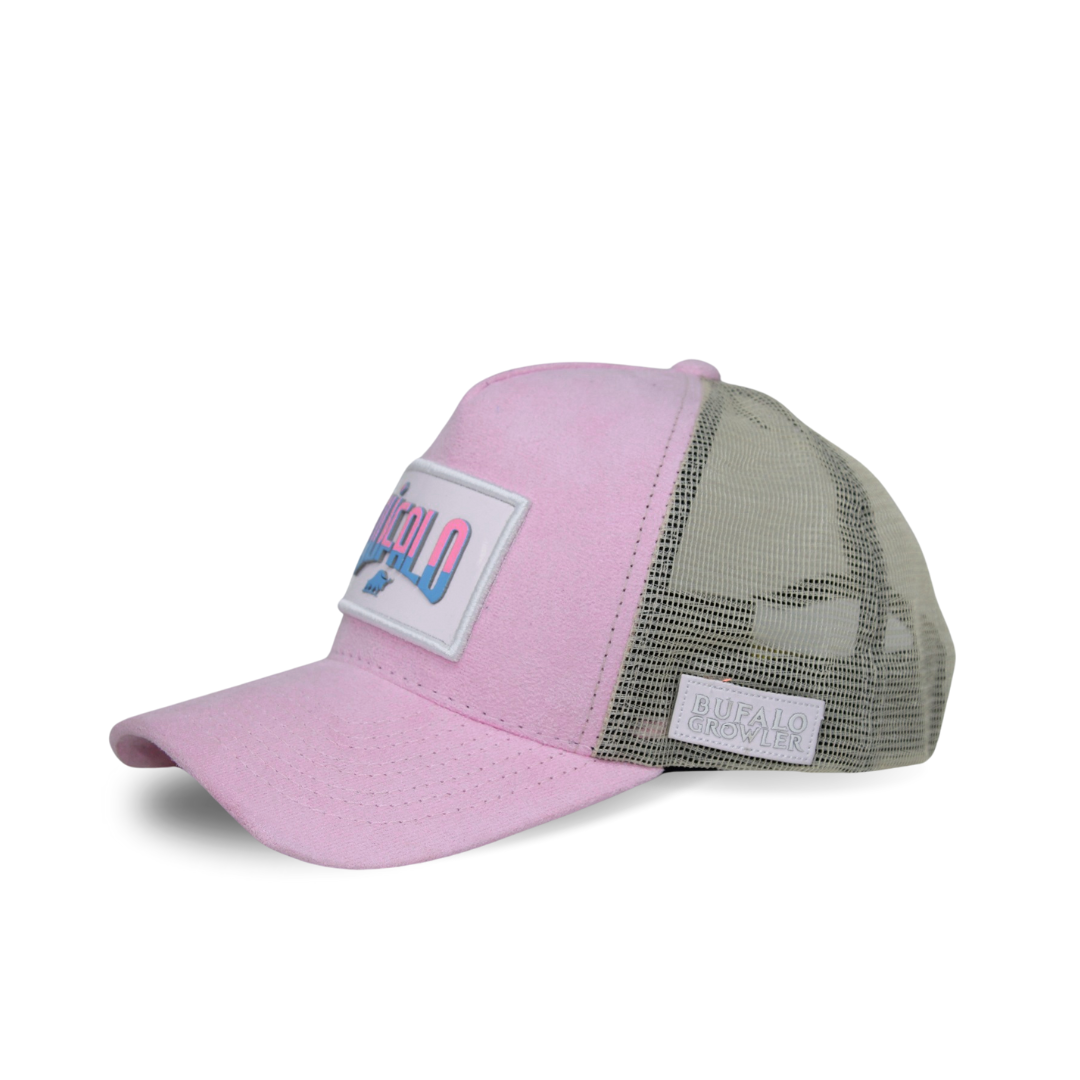 Boné Búfalo Trucker Rosa Babaloo - Búfalo Growler - Copos e Garrafas ...