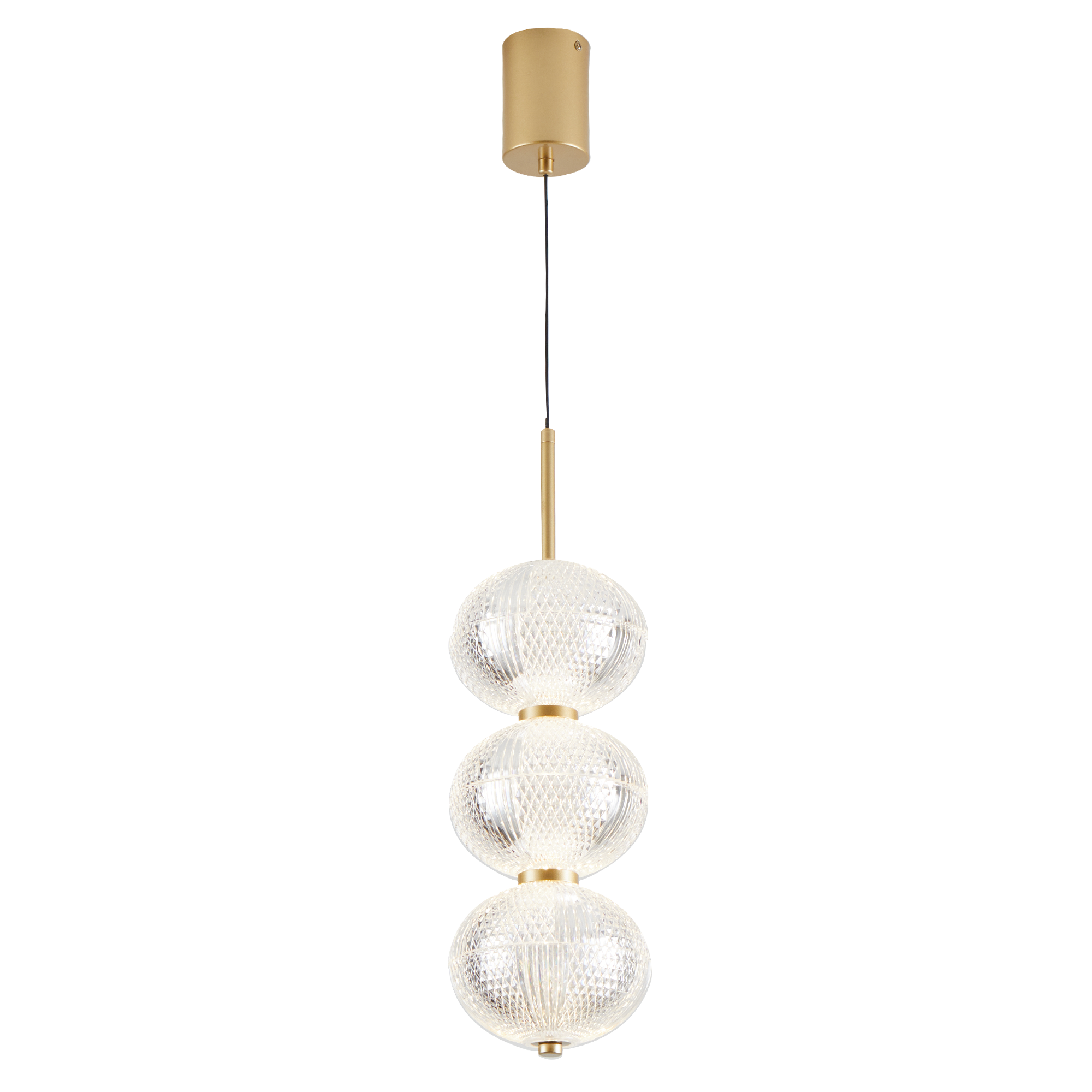 Pendente LED Luse 21W Design Ouro Champagne 3000K - Linha Nordecor LUS ...