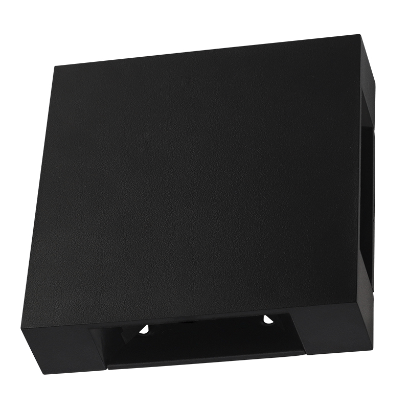 Arandela LED Niere IP65 4W 3000K Preto 12x12x3cm - Nordecor - Lampdecor