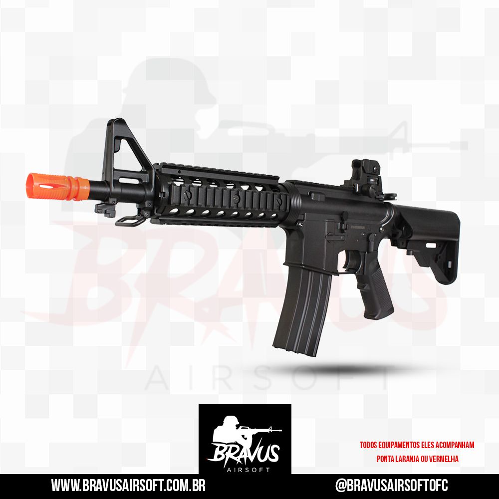 RIFLE AIRSOFT CM506S M4 RIS ET AEG – CYMA - BRAVUS AIRSOFT - A MELHOR ...