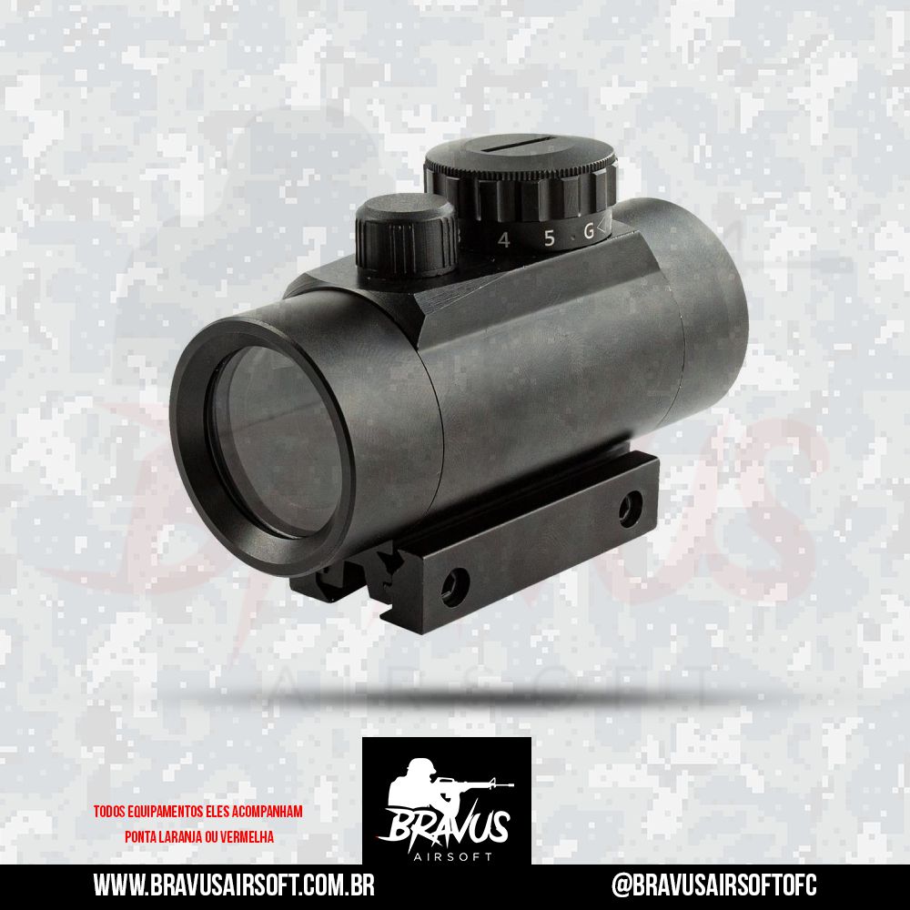 RED DOT 1X40RD TRILHO 11MM E 20MM - EAGLE - BRAVUS AIRSOFT - A MELHOR ...