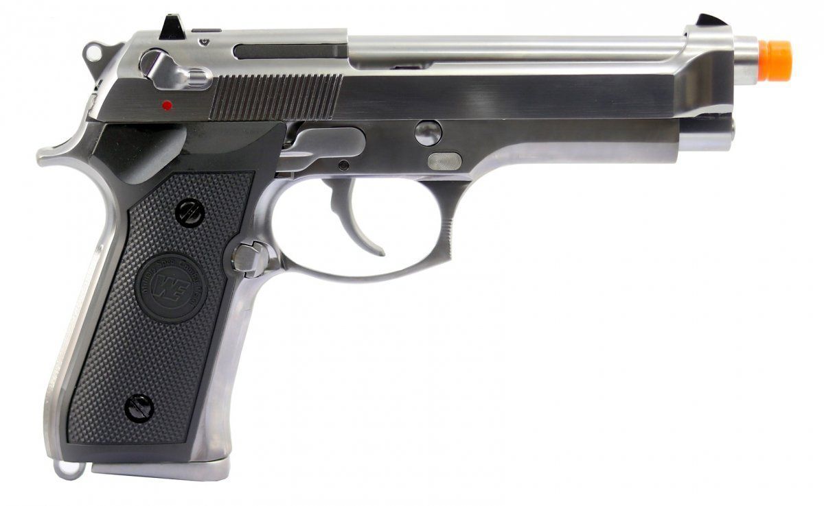 PISTOLA DE AIRSOFT GBB M92 SILVER FULL-AUTO GEN.2 - WE - BRAVUS AIRSOFT ...